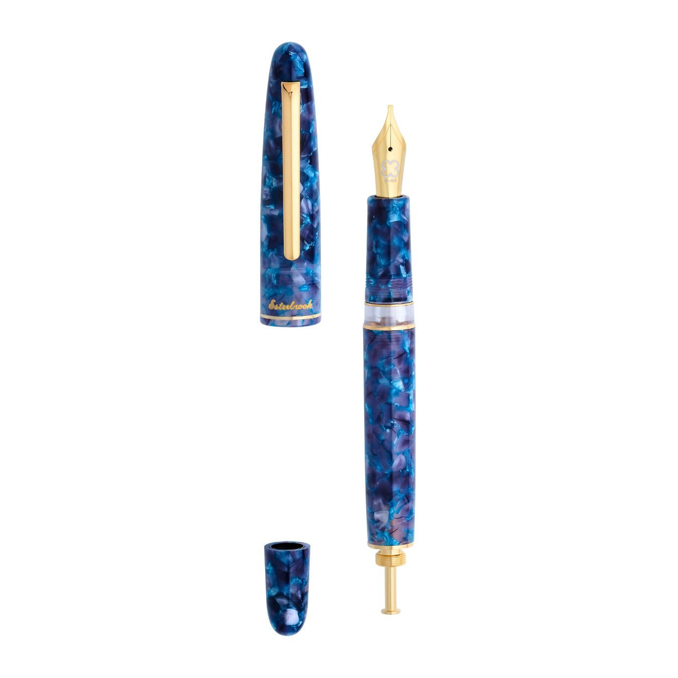 Esterbrook - Fountain Pen Estie Nouveau Bleu Button Piston (Regular) - KOHEZI