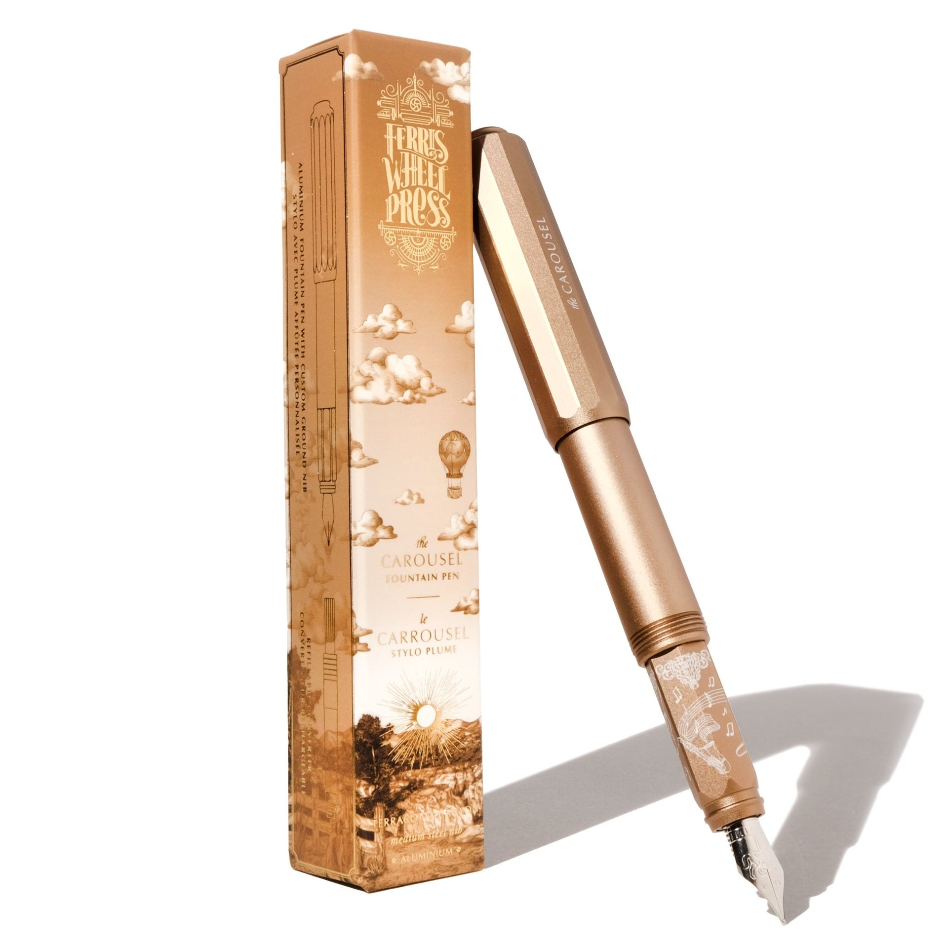 Ferris Wheel Press - Aluminum Carousel Fountain Pen (Terracotta Canyon ...