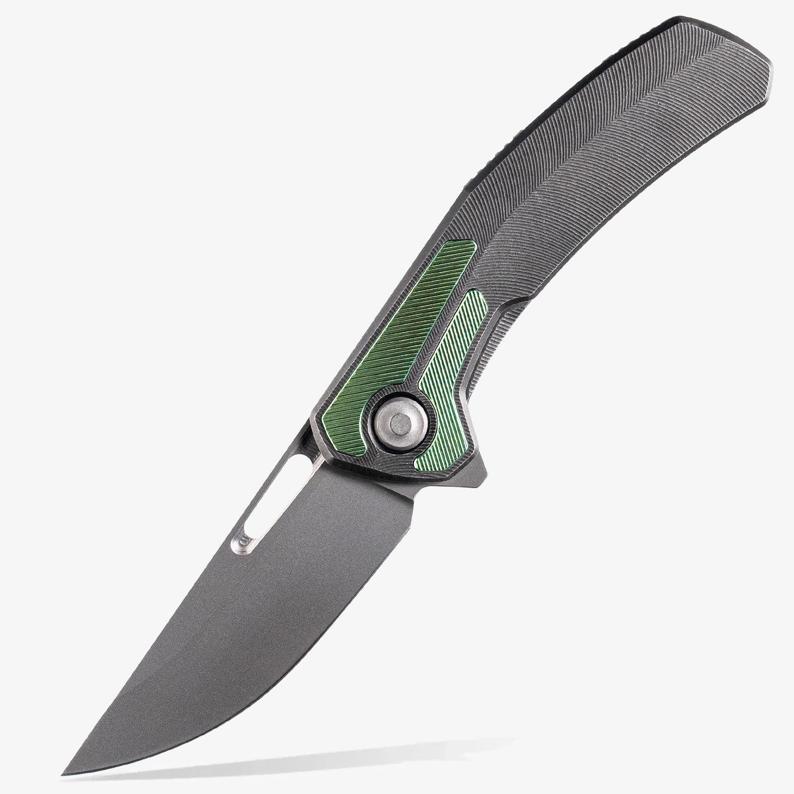 Tactile Knife Co. - Archer Inlay (Textured Titanium Green Anodized ...