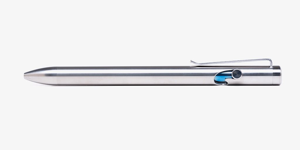 Tactile Turn - Polished Bolt Action Pen (Titanium) - KOHEZI