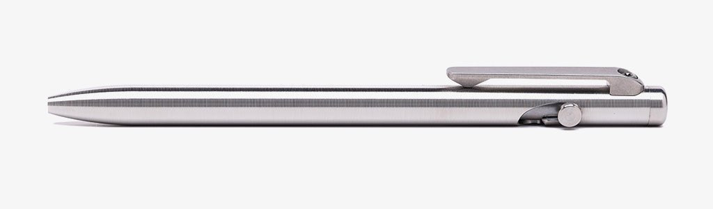 Tactile Turn - Slim Bolt Action Pen (Titanium) - KOHEZI